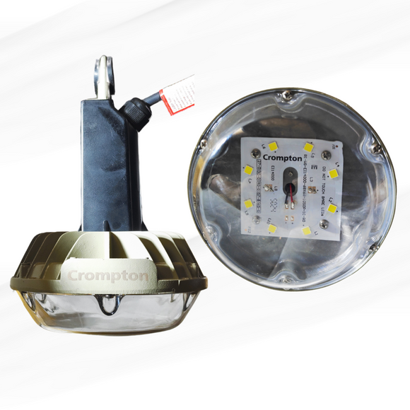 Home / Crompton 40W LED Well Glass Light – Model EIP-315-40-57-HL2-CP ...