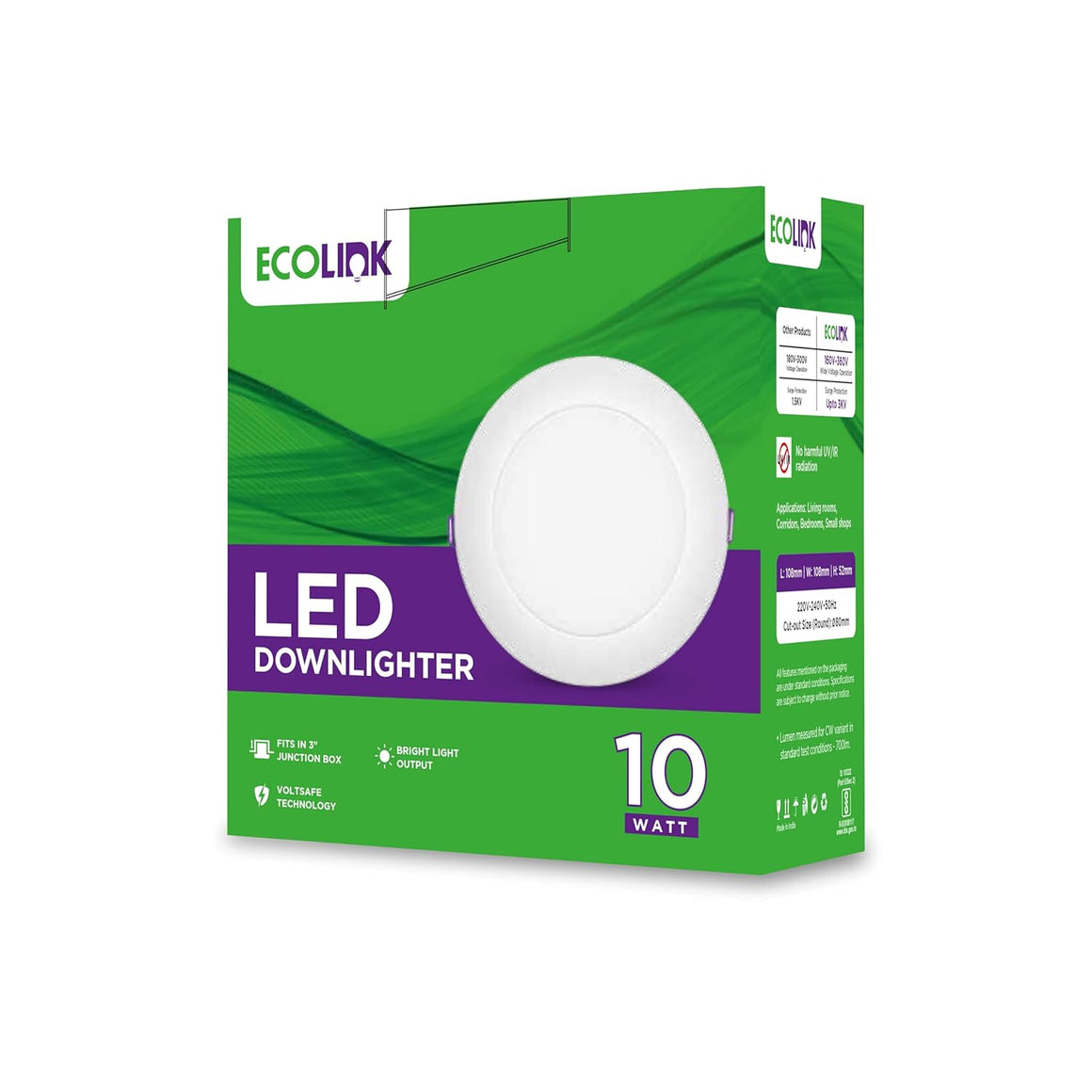 Home / EcoLink 10W Concealed JB Ceiling Light | Round Ceiling LED ...