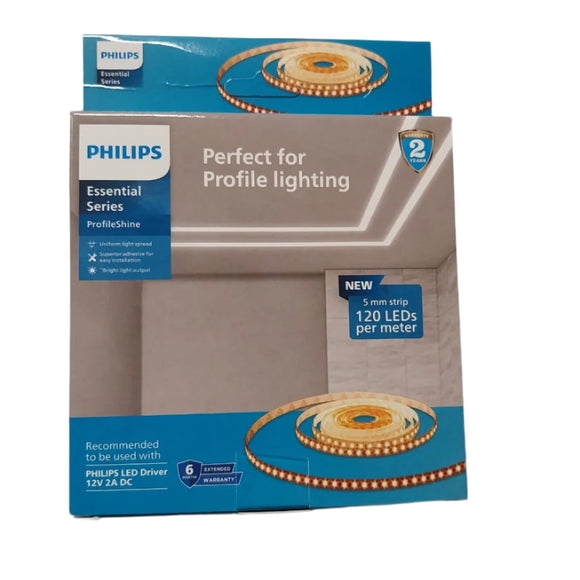 Home / Philips Profile Shine 120 LEDs/m 5 mm Strip – Warm White 3000K ...